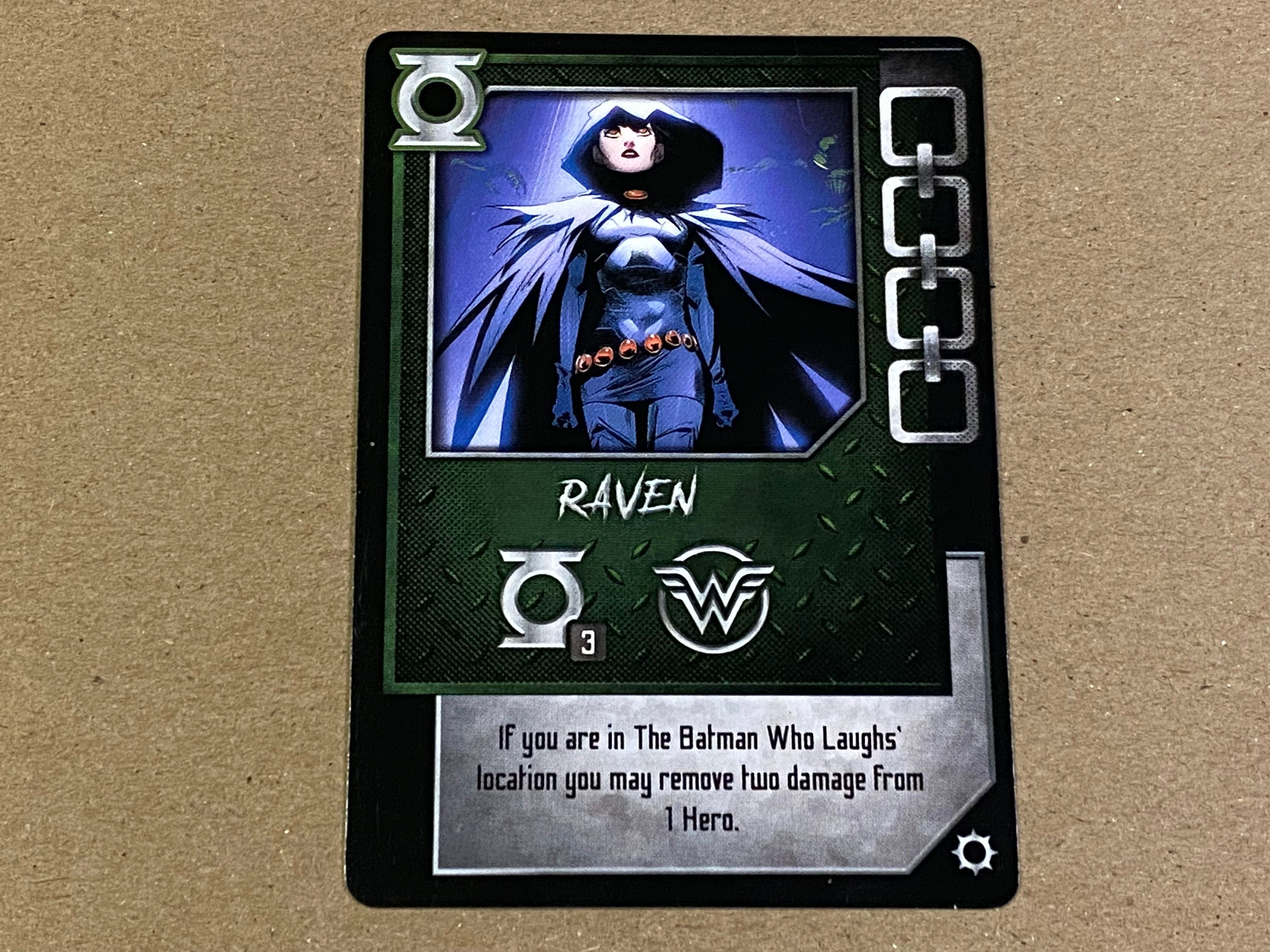 The Batman Who Laughs Rising: Raven Promo Card | Compare Board Game ...