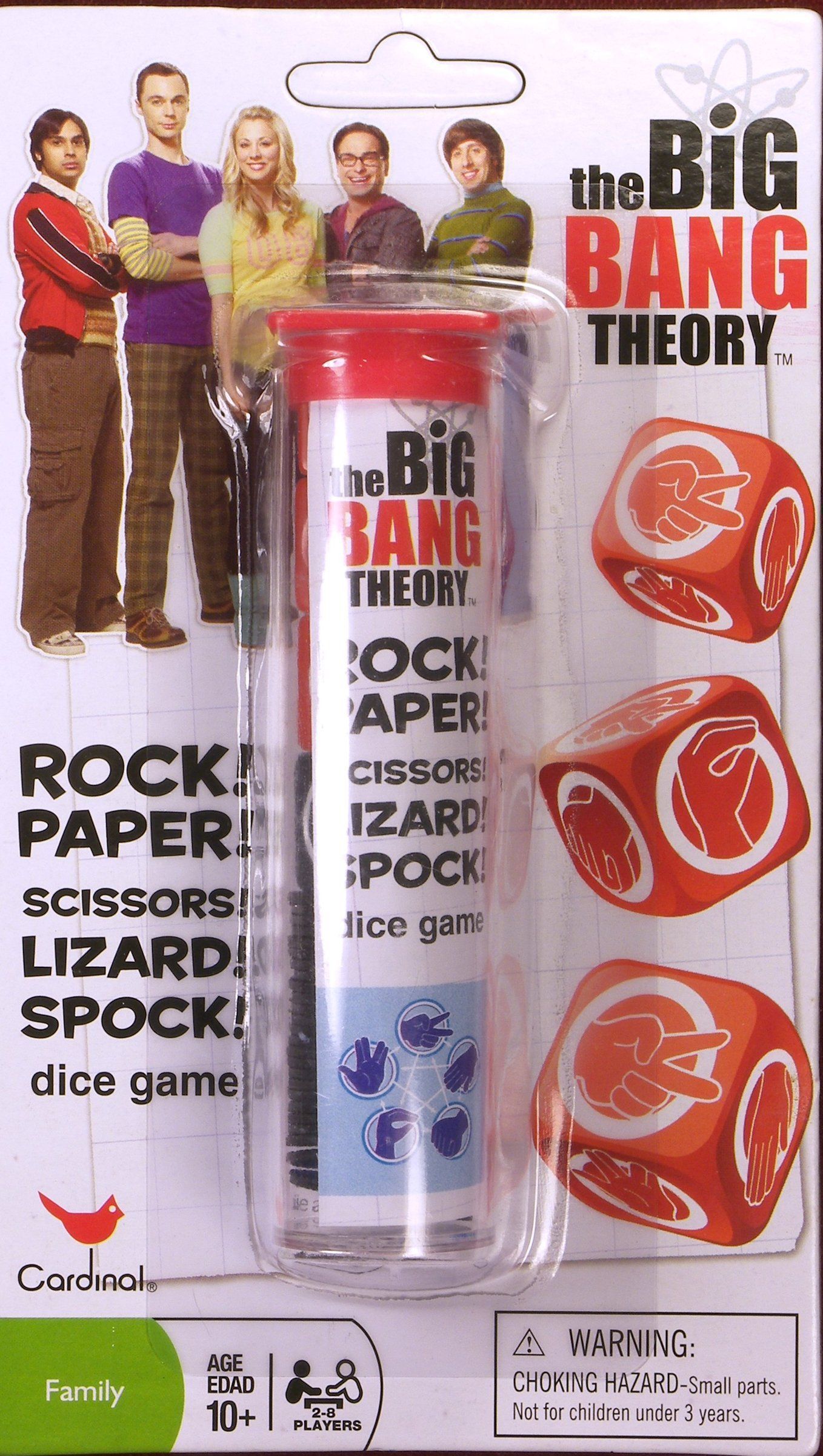 The Big Bang Theory: Rock! Paper! Scissors! Lizard! Spock! Dice Game ...