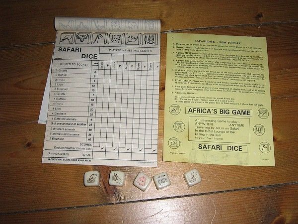 Safari Dice: Africa's Big Game | Compare Prices Australia | Board Game ...