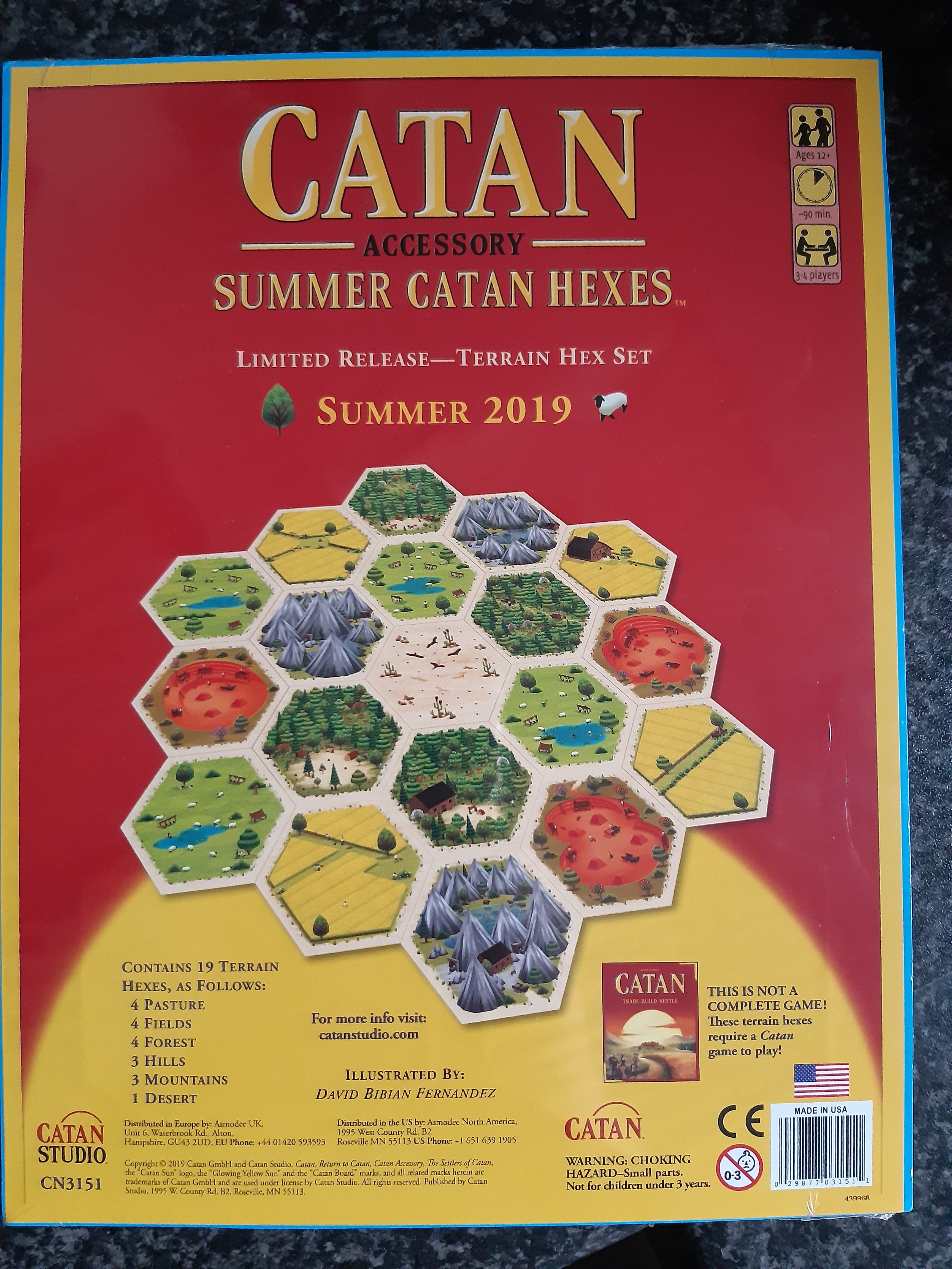 Catan: Summer Catan Hexes | Compare Board Game Prices | Board Game Oracle