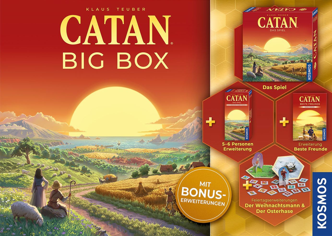 CATAN: Big Box | Compare Board Game Prices | Board Game Oracle