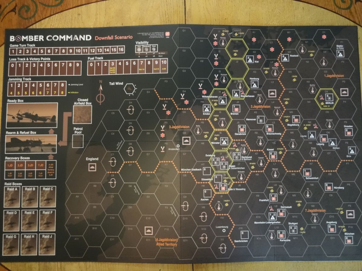 Bomber Command: Mounted Map Board | Compare Prices Australia | Board ...