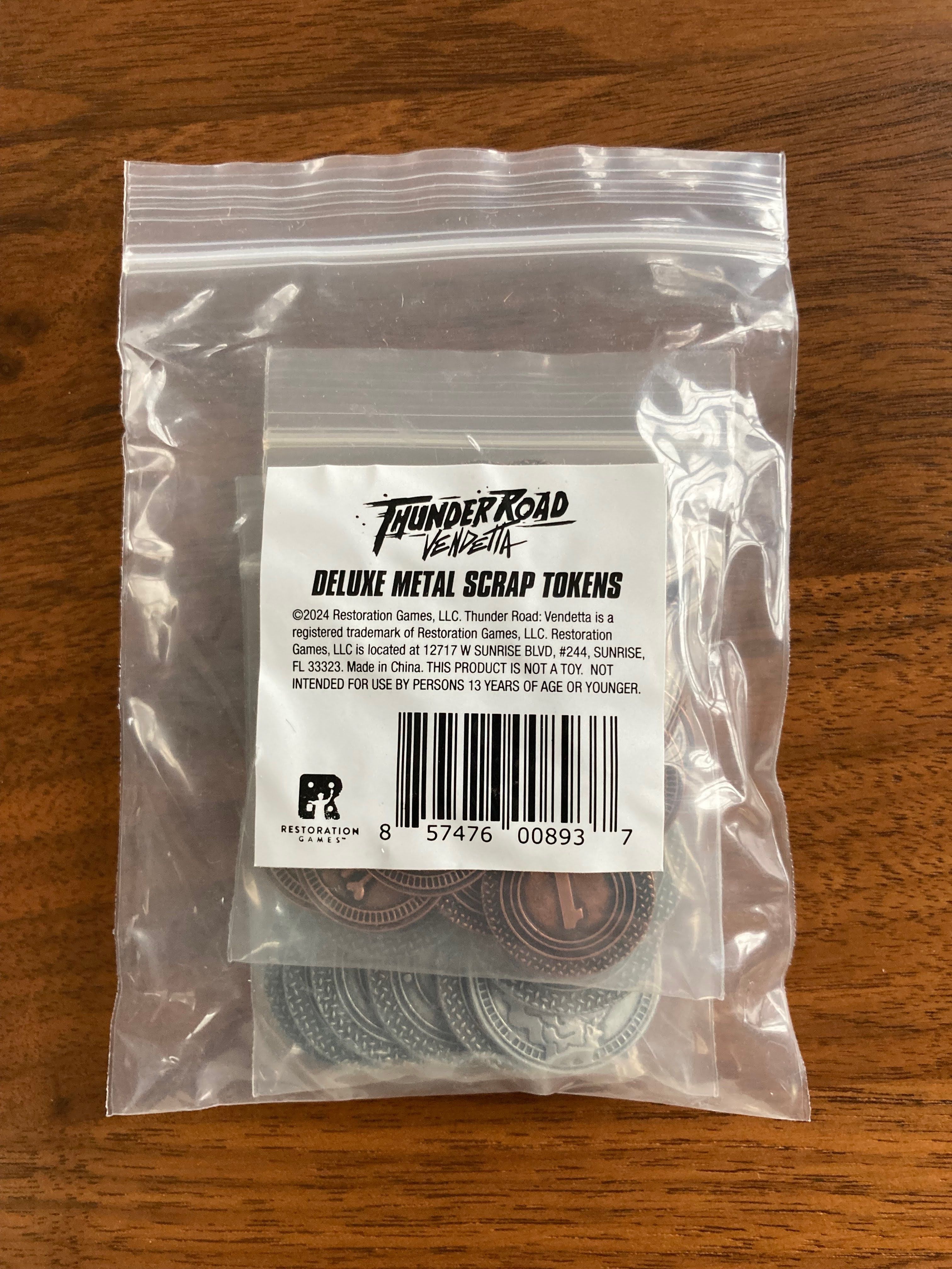 Thunder Road: Vendetta – Carnival of Chaos: Deluxe Metal Scrap Tokens ...