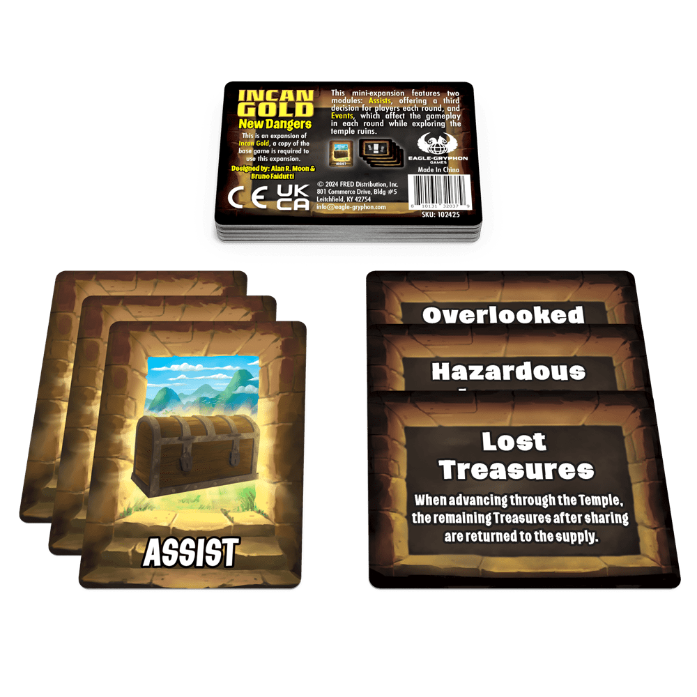 Incan Gold: New Dangers Expansion | Compare Board Game Prices | Board ...