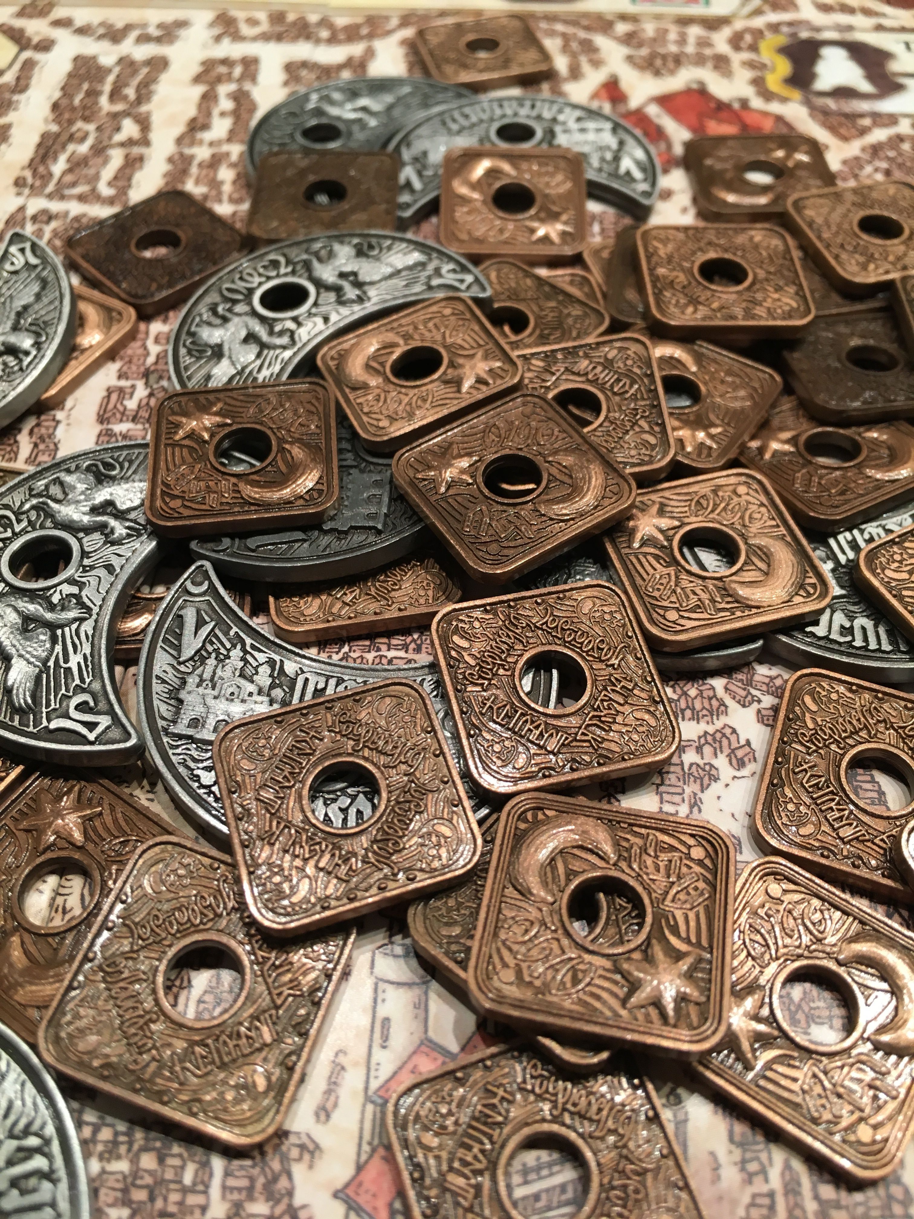 Lords of Waterdeep: Deepwater Metal Coins | Compare Board Game Prices ...